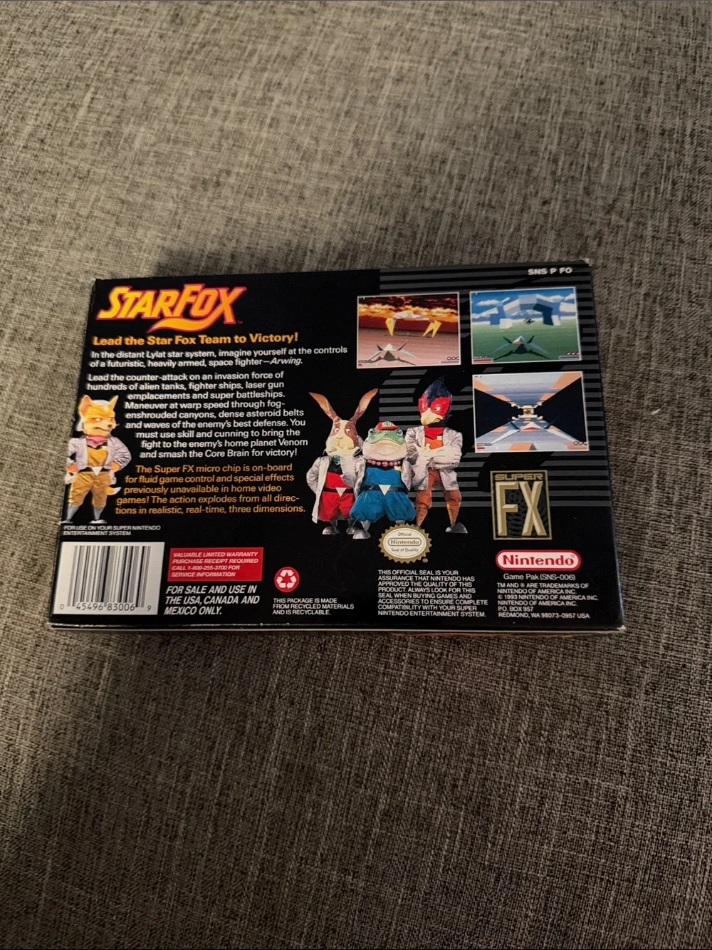 Nintendo | Video Games & Consoles | Nintendo Star Fox Snes Box No Game ...